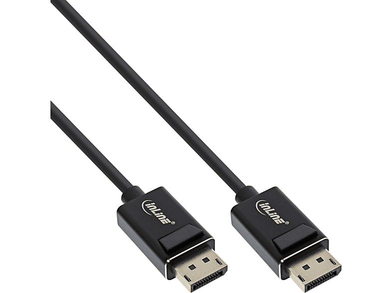 INLINE InLine® DisplayPort 2.0 Kabel, 8K4K UHBR, schwarz, vergoldete ...