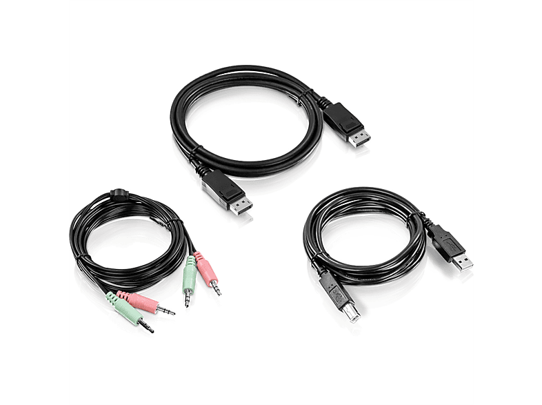 TRENDNET TK-CP06 KVM Kabel Kit 1,8m DisplayPort USB Audio, KVM-Kabel, 1 ...