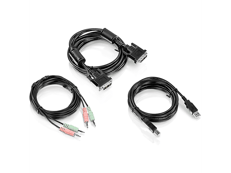 TRENDNET TK-CD10 KVM Kabel Kit 3m DVI-I USB Audio, KVM-Kabel, 3 m ...