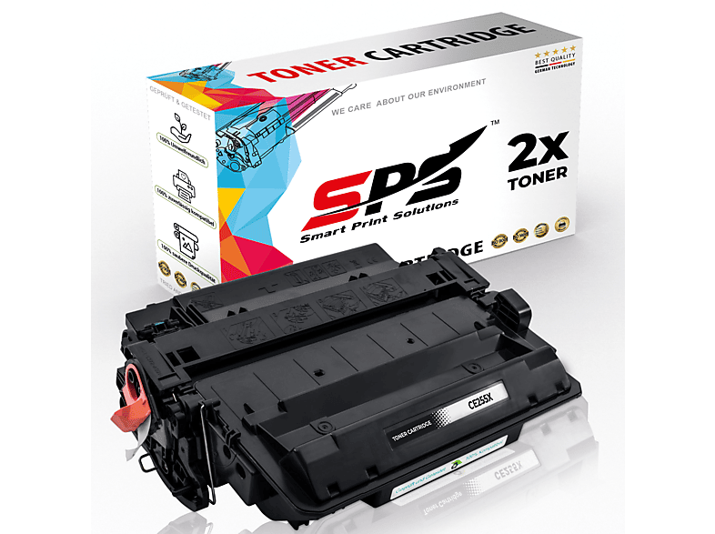 SPS 55X CE255X für HP Laserjet Enterprise P3015 Toner Schwarz (55X ...