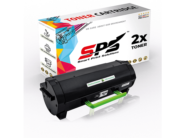 SPS CZ11 2x Toner 602 60F2000 Schwarz Kompatibel für Lexmark MX611DHE ...