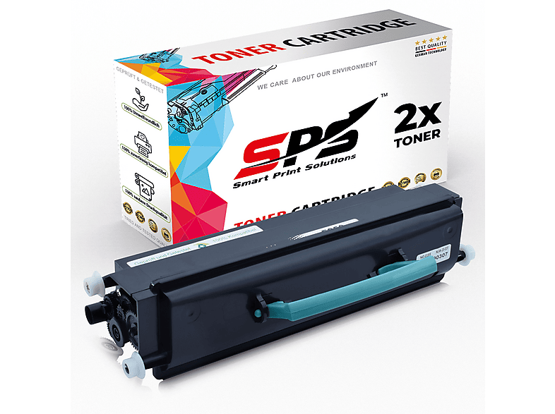 SPS CY23 2x Toner E250 E250A21E Schwarz Kompatibel für Lexmark Optra ...