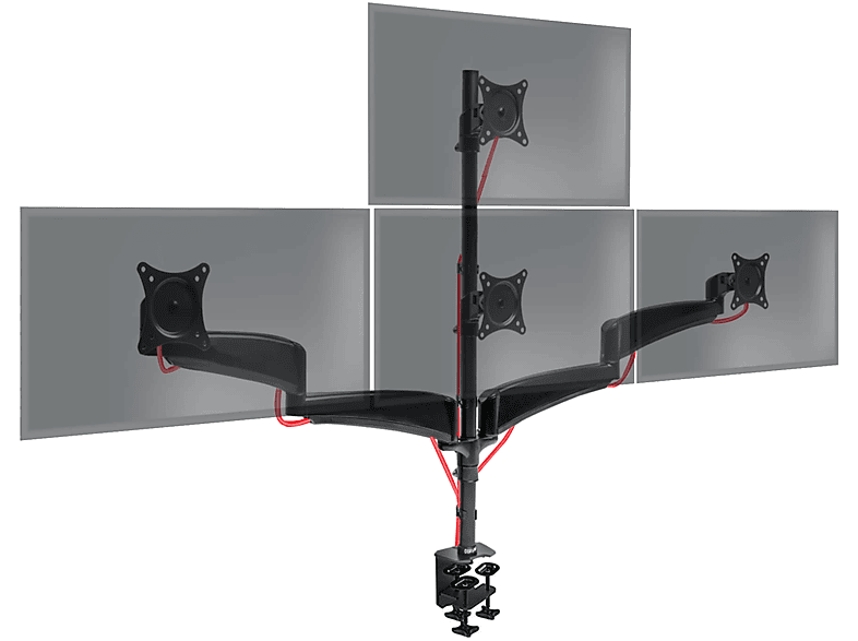 Soporte para monitores | DURONIC Duronic DM453VX1 Soporte 4 monitores ...