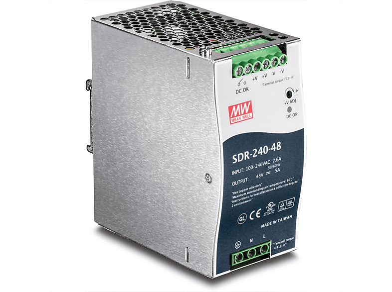 TRENDNET TI-S24048 industrielles DIN-Rail-Netzteil ...