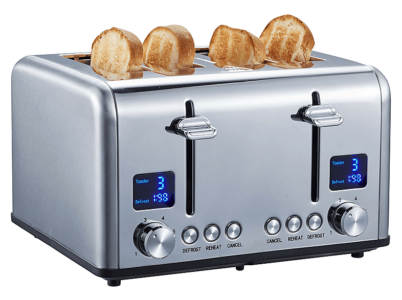 STEINBORG SB-2080 Toaster Edelstahl (1630 Watt, Schlitze: 4) | MediaMarkt