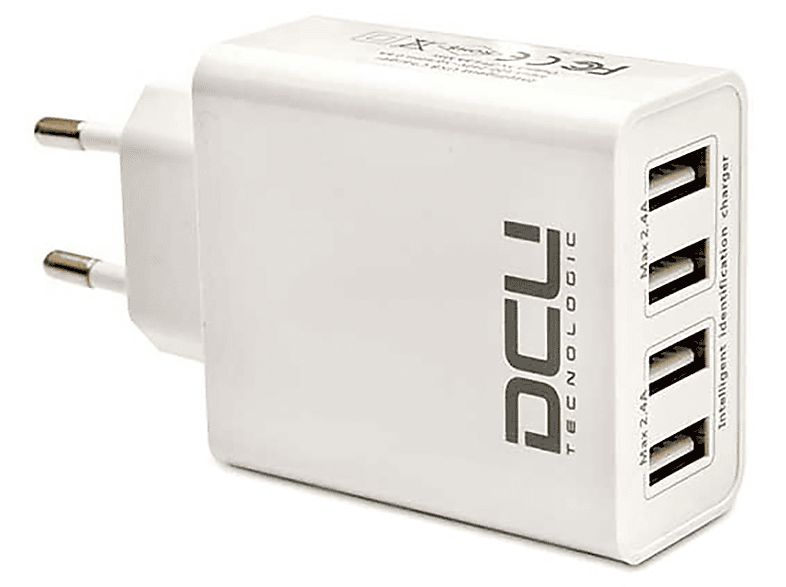Cargador | DCU CARGADOR CON 4 PUERTOS USB DCU ADVANCE TECNOLOGIC, NEGRO | MediaMarkt