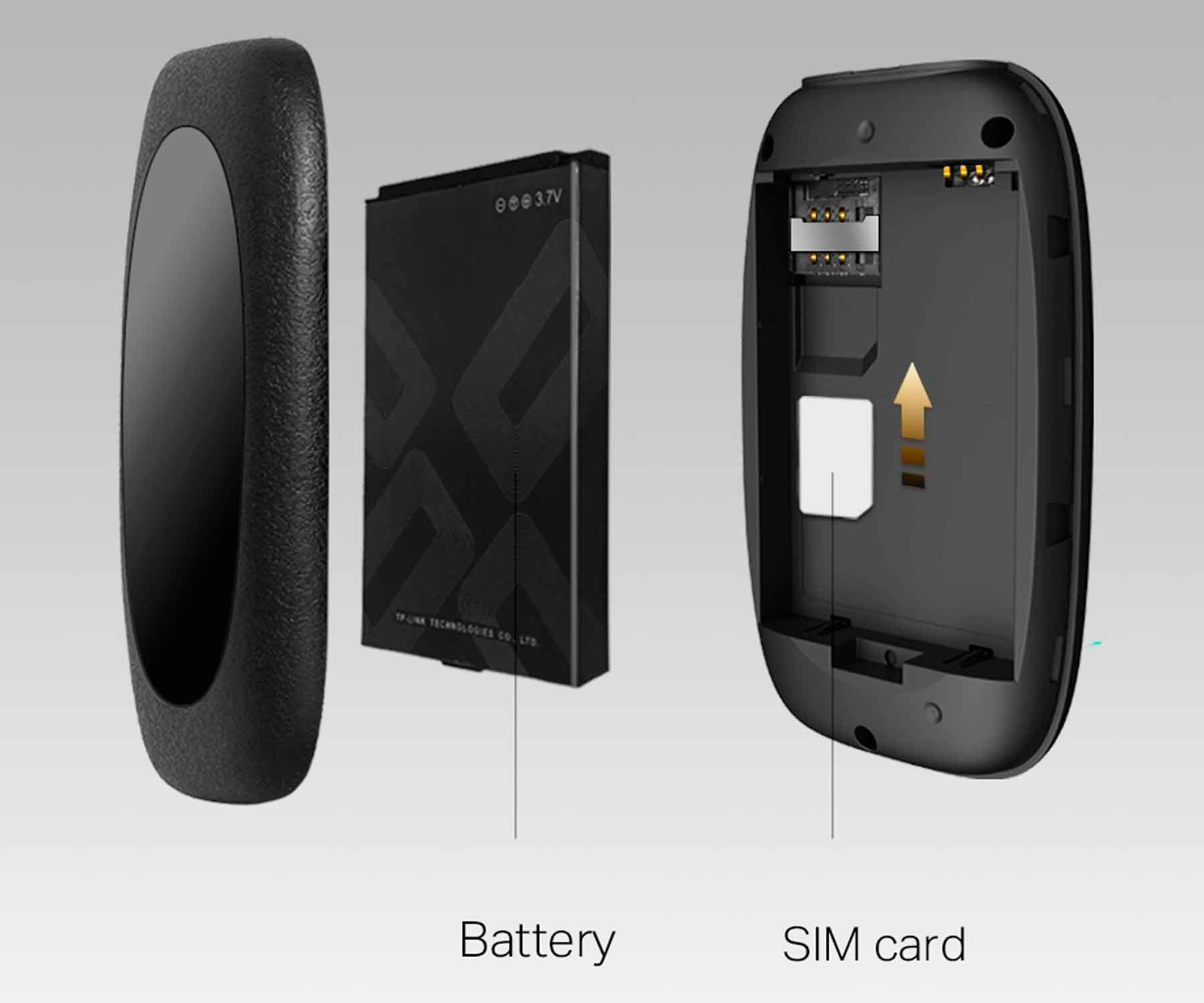 TP-LINK TP-Link M7000 WLAN-Router Einzelband (2,4GHz) 4G Schwarz Mobile ...