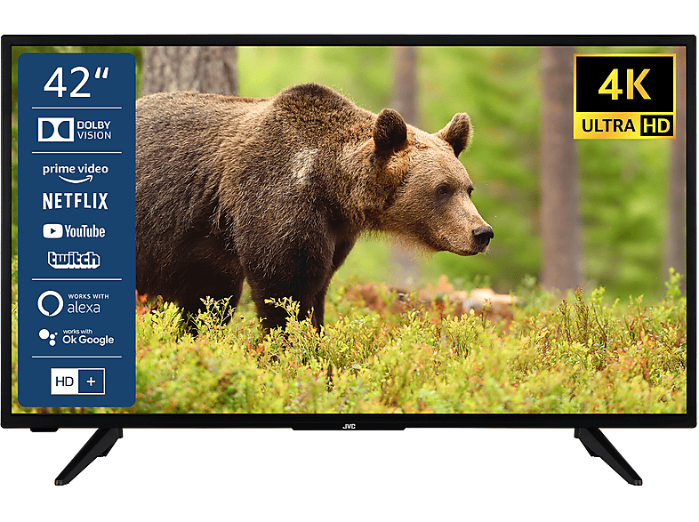 JVC LT-42VU3155 LED TV (Flat, 42 Zoll / 106 cm, UHD 4K, SMART TV ...