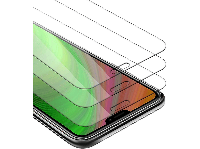 CADORABO 3x Schutzglas Tempered Glas Schutzfolie(für Apple iPhone 12 ...