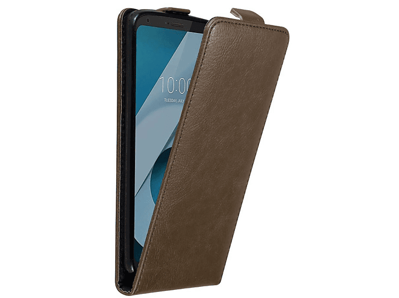 CADORABO Hülle, Flip Cover, LG, Q6 / G6 MINI, KAFFEE BRAUN | SATURN
