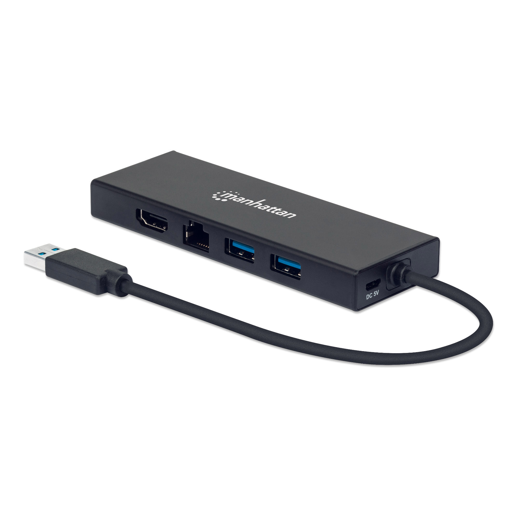 MANHATTAN MH USB-A Adapter HDMI VGA 2xUSB-A RJ45 Peripheriegeräte ...