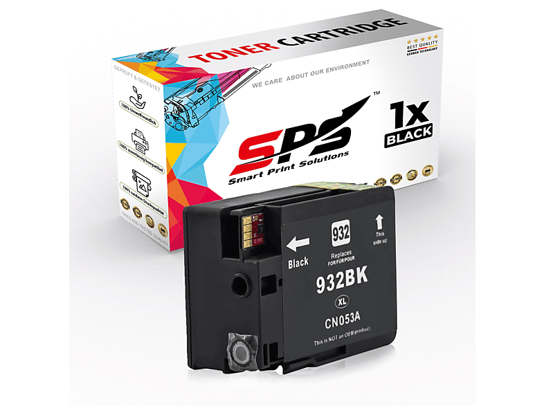 SPS FP54 1x Kompatibel HP 932XL 933XL Druckerpatrone Schwarz für HP ...