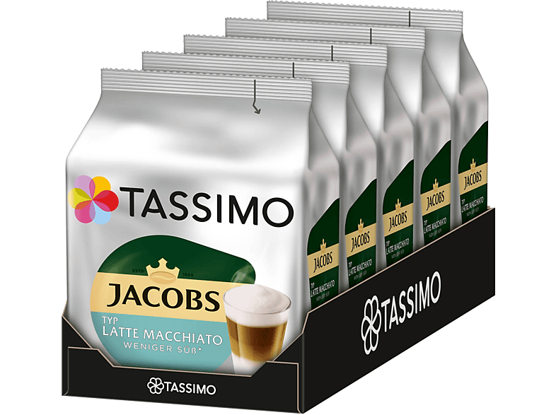 TASSIMO Typ Latte Macchiato Weniger Süß 5 x 8 Kaffeekapseln (Tassimo ...