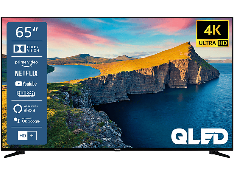 TELEFUNKEN QU65K800 QLED TV (Flat, 65 Zoll / 164 cm, UHD 4K, SMART TV ...