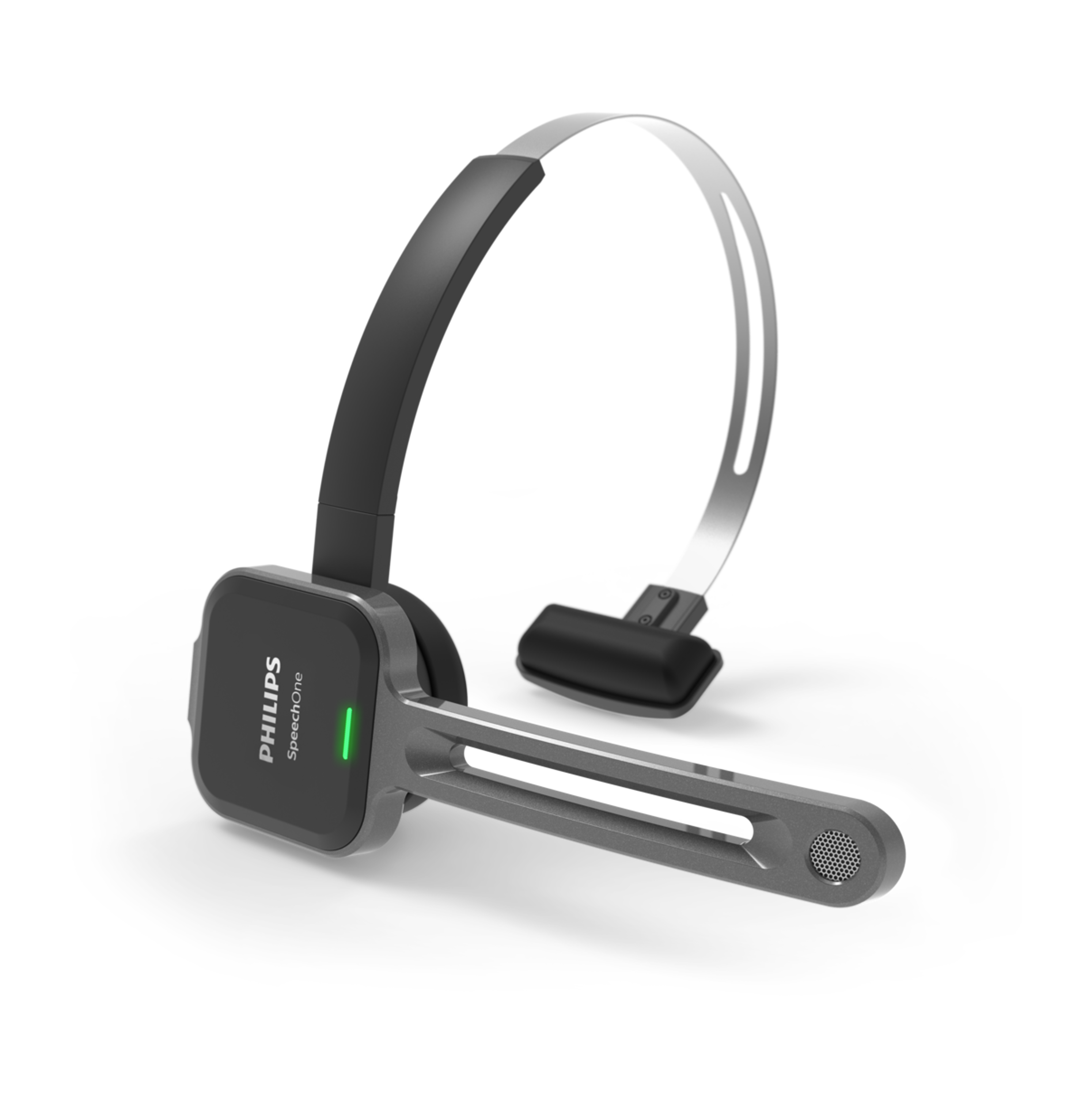 PHILIPS SpeechOne Wireless Dictation Headset Diktiergerät, Schwarz ...