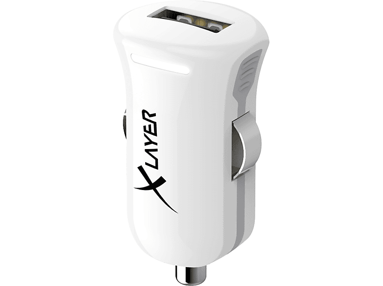 XLAYER Colour Line 2.4A KFZ Ladegerät Universal, 5 Volt, Weiß | MediaMarkt