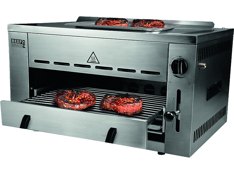 MEATEOR Beef Maker Pro Gasgrill, Silber | MediaMarkt