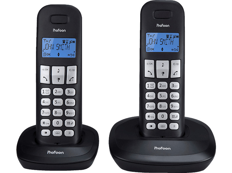 PROFOON PDX-1130 - 3er Set DECT-Telefone mit 3 Mobilteilen, DECT ...