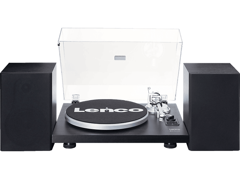 LENCO LS-500BK - 2 externe Lautsprecher - Plattenspieler Schwarz ...