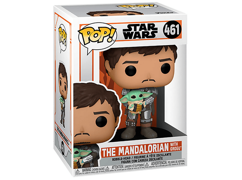 Figura Funko Pop! | FUNKO Mando Holding Child, Star Wars: Mandalorian ...