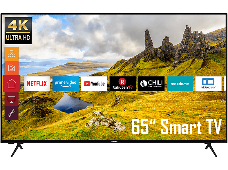 TELEFUNKEN XU65K529 LED TV (Flat, 65 Zoll / 164 cm, UHD 4K, SMART TV ...
