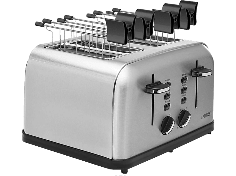 PRINCESS 418384 Toaster Grau (1750 Watt, Schlitze: 4) | MediaMarkt