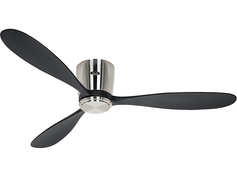 CASAFAN Eco Plano Wood WiFi Deckenventilator Chrom / Nickel gebürstet ...
