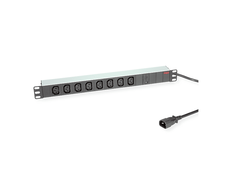 ROLINE 19"-Steckdosenleiste 8-fach C13 + C14-Stecker, 10A 19 ...