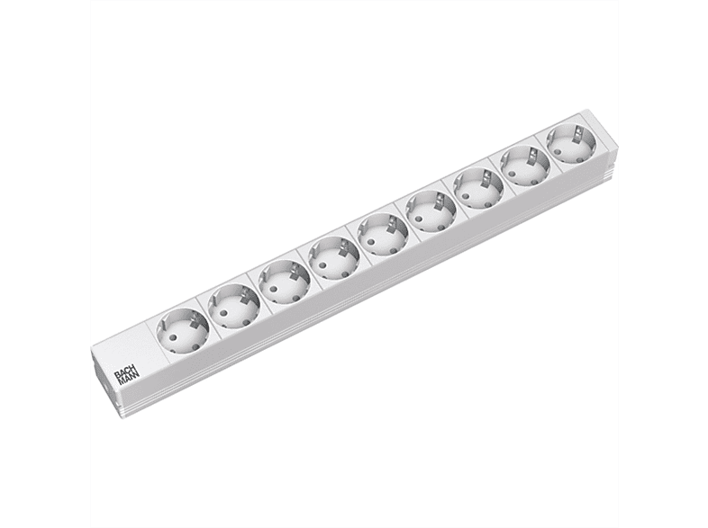 BACHMANN Stekkerdoos 19" 9-voudig, zonder schakelaar 19" stekkerdozen ...