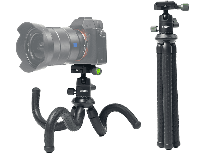C-ROPE Flexibles Stativ „Creatorpod“ mit 360° Kugelkopf Reisestativ ...