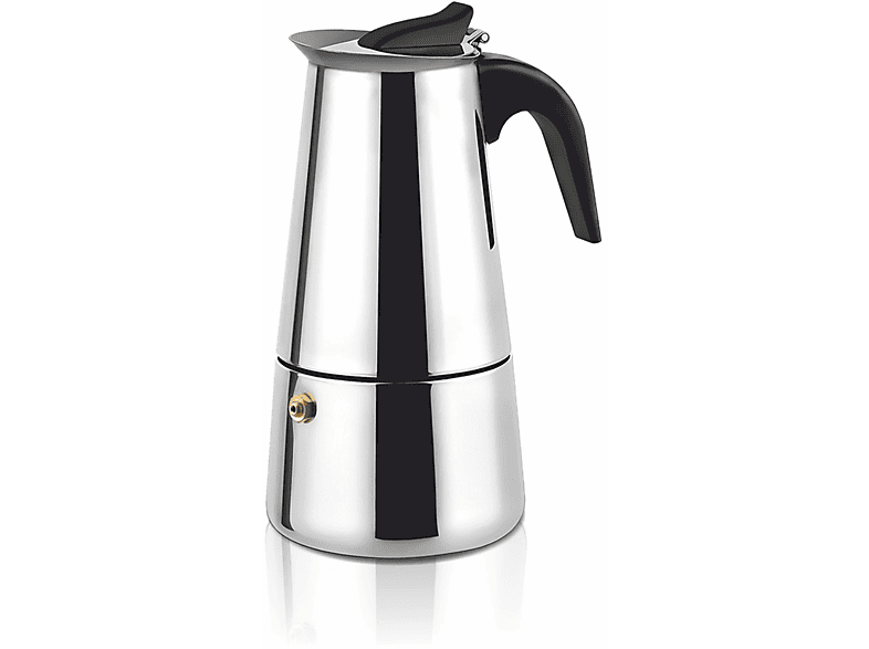 Cafetera tradicional | HAEGER SS MOKA POT 6, Acero, Plata | MediaMarkt