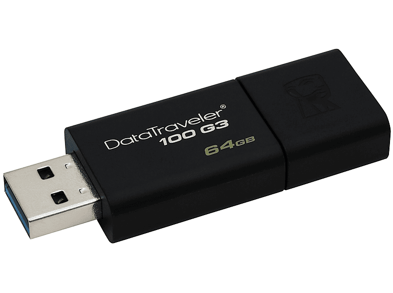 Memoria USB - DT100G3/64GB KINGSTON, Negro | MediaMarkt