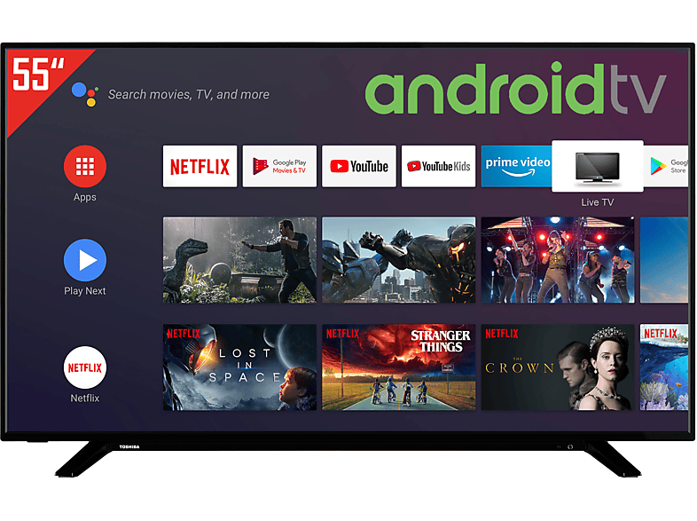 TOSHIBA 55UA2063DG LED TV (Flat, 55 Zoll / 139 cm, UHD 4K, SMART TV ...