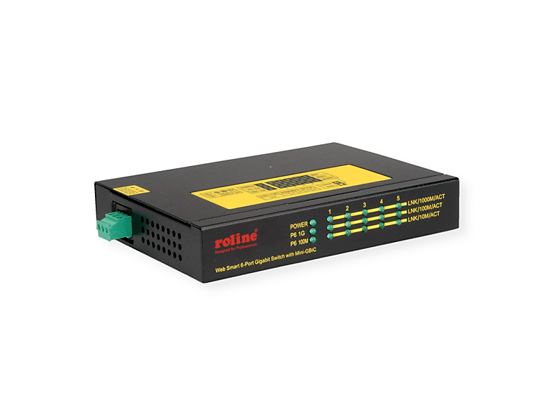 ROLINE Industrie Gigabit Switch, 5x RJ-45 + 1x SFP Gigabit Ethernet ...