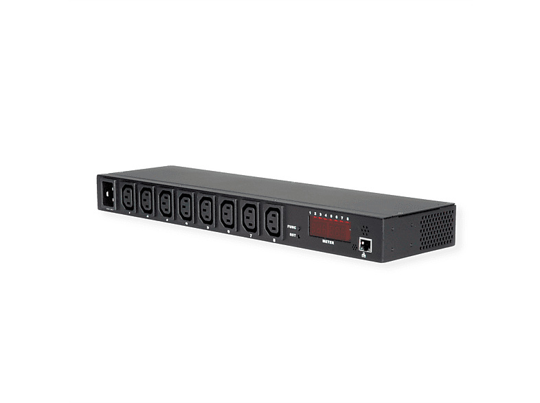 VALUE IP-stekkerdoos, 8-voudig, 19" rackmontage IP Power Switch zwart ...