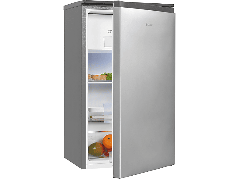 EXQUISIT KS117-3-010E silber Kühlschrank (E, 850 mm hoch, Silber ...