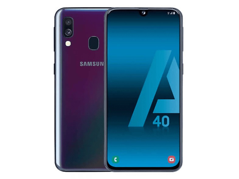 SAMSUNG Galaxy A40, Negro, Móvil, 64 GB, 4 GB RAM, 5,9 ", Exynos 7885 (2x1,77 GHz Cortex-A73 ...