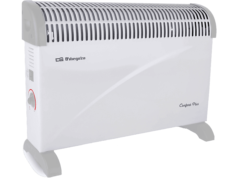 Convector | ORBEGOZO CV4000, 2000 W, 3 niveles de calor, Blanco con ...
