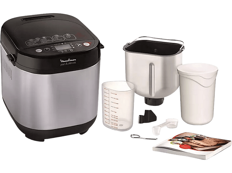 MOULINEX OW240E30 (Brotbackmaschine, Schwarz, Edelstahl) | MediaMarkt