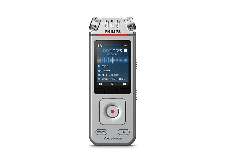 Grabadora de voz | PHILIPS DVT4110, 8 GB, Gris | MediaMarkt