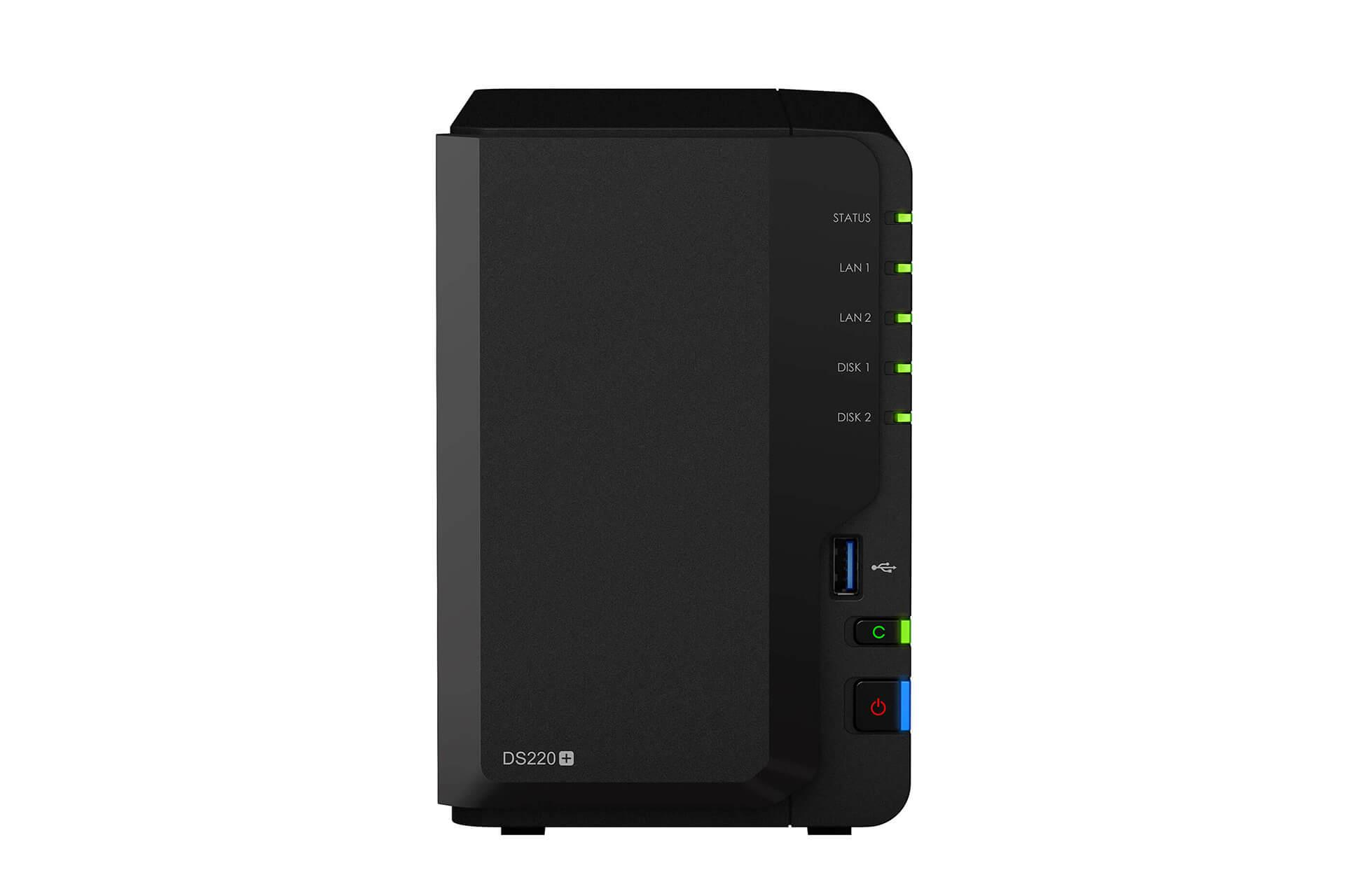 SYNOLOGY DS220+ 2-Bay 8TB Bundle mit 2x 4TB Red Plus WD40EFPX 8 TB 3,5 ...