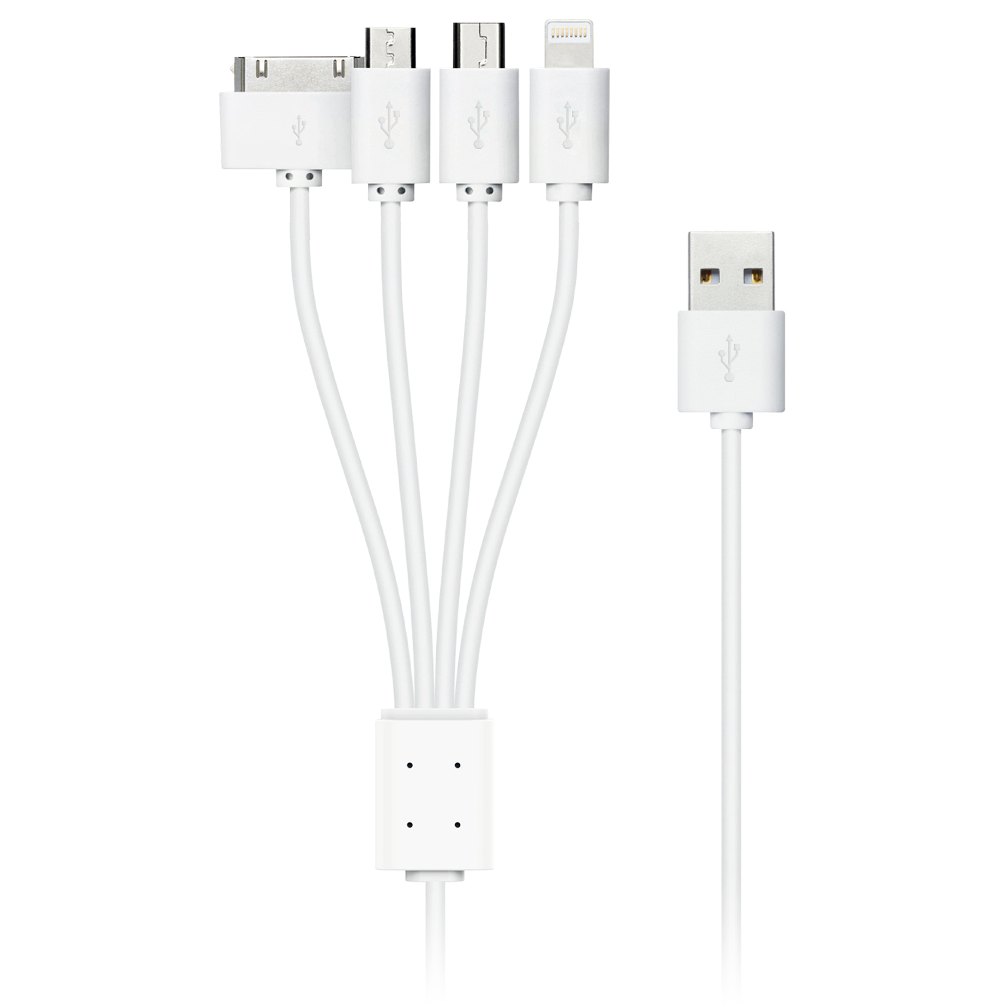XLAYER Octopus 4in1 Micro-USB, Lightning, 30-pin Anschluss Apple, Mini ...