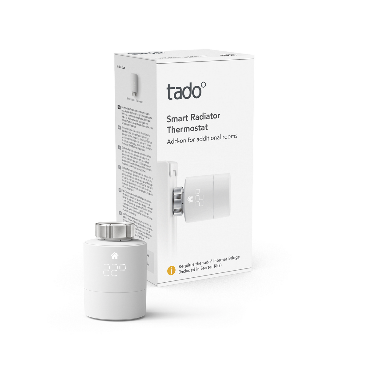 TADO 104039 | SMARTES HEIZKÖRPERTHERMOSTAT V3+ Zusatzprodukt, Weiß ...