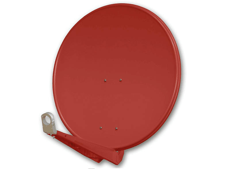 PREMIUMX DELUXE85 Satellitenantenne 85 cm Aluminium Ziegelrot ...
