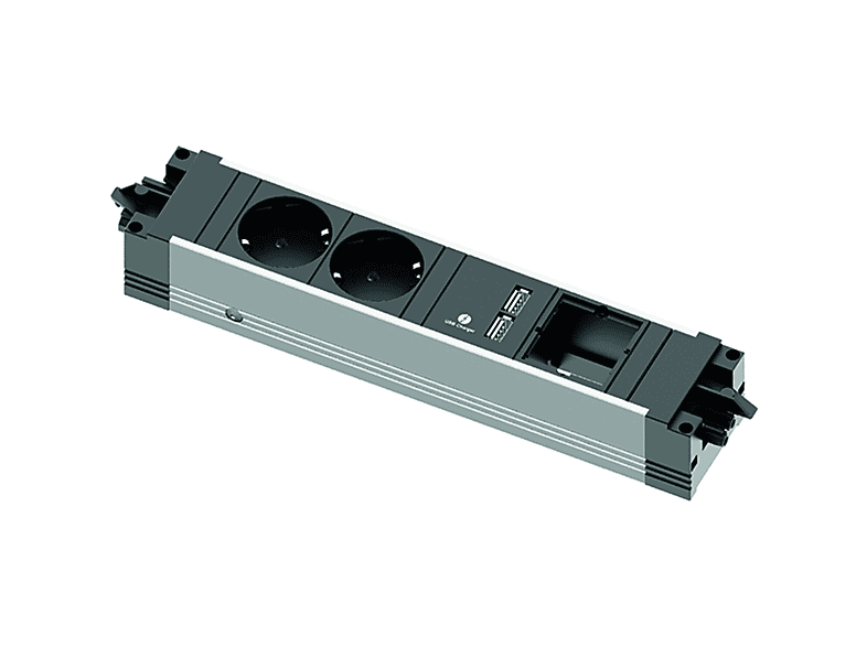 BACHMANN STEP ALU 2xCEE7/3 1xUSB Steckdosenleiste | MediaMarkt