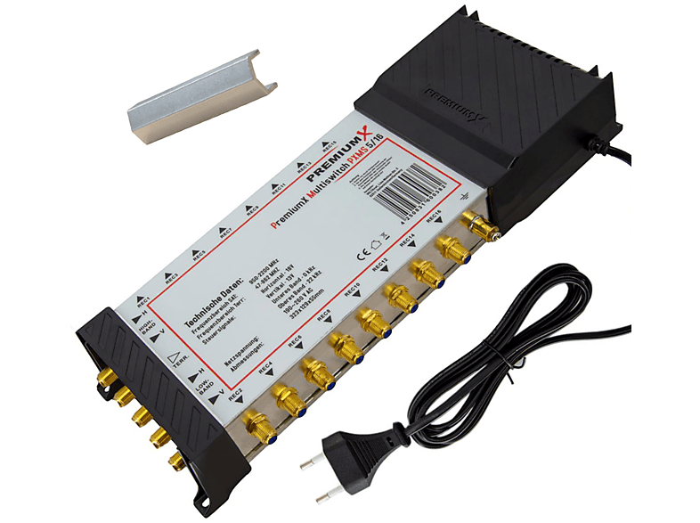 PREMIUMX Multischalter Set 5/16 Multiswitch SAT Verteiler F ...
