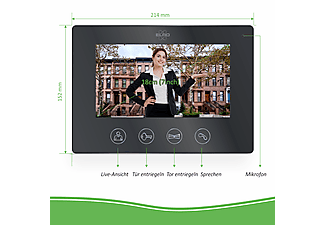 ELRO DV50 Verdrahtete Türsprechanlage mit Monitor und App, Schwarz ...