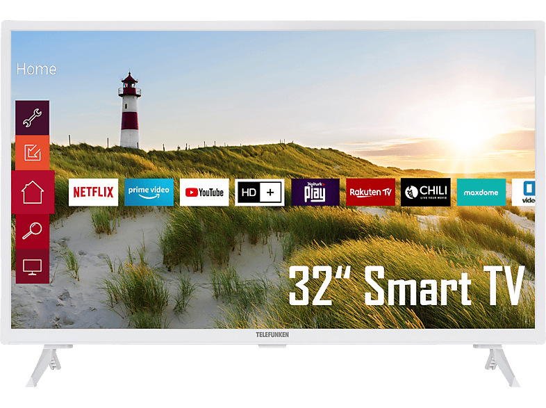 TELEFUNKEN XF32K550-W LED TV (Flat, 32 Zoll / 80 cm, Full-HD, SMART TV ...