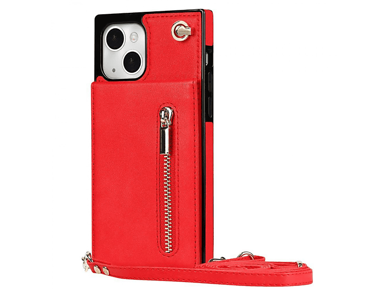 CASEONLINE Zipper, Umhängetasche, Apple, iPhone 14, Rot | MediaMarkt