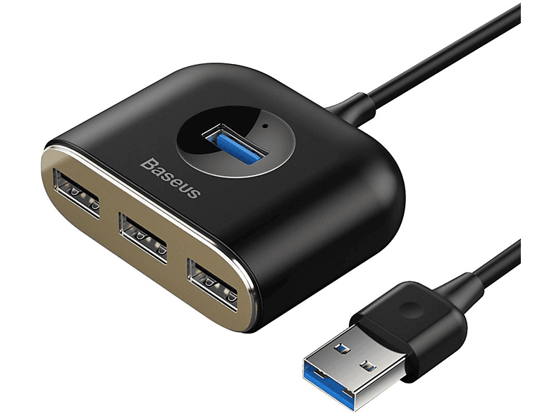 BASEUS 4 in 1, USB HUB, Schwarz | MediaMarkt